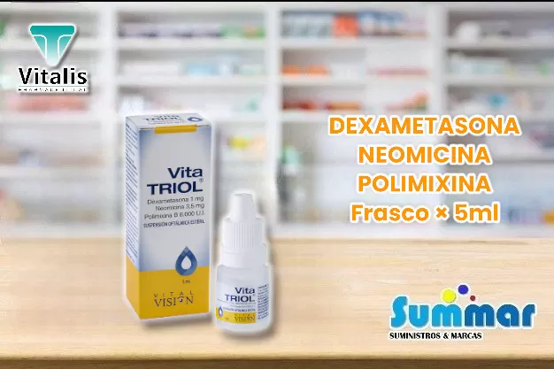 Vitatriol Solución Oftálmica Frasco x 5ml (Dexametasona Neomicina ...